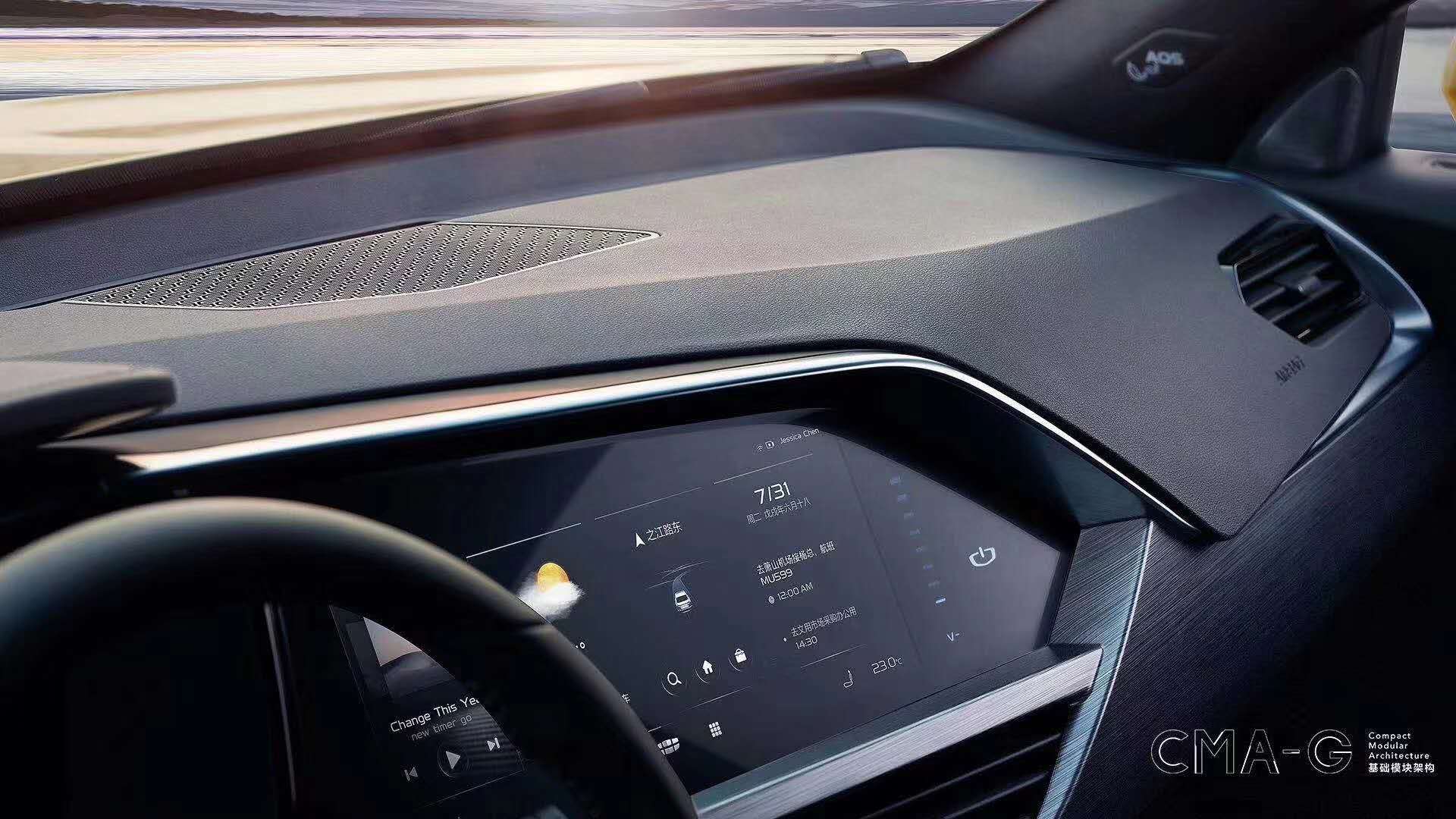 酷车谍报：吉利高阶运动SUV-吉利FY11内饰曝光-新浪汽车