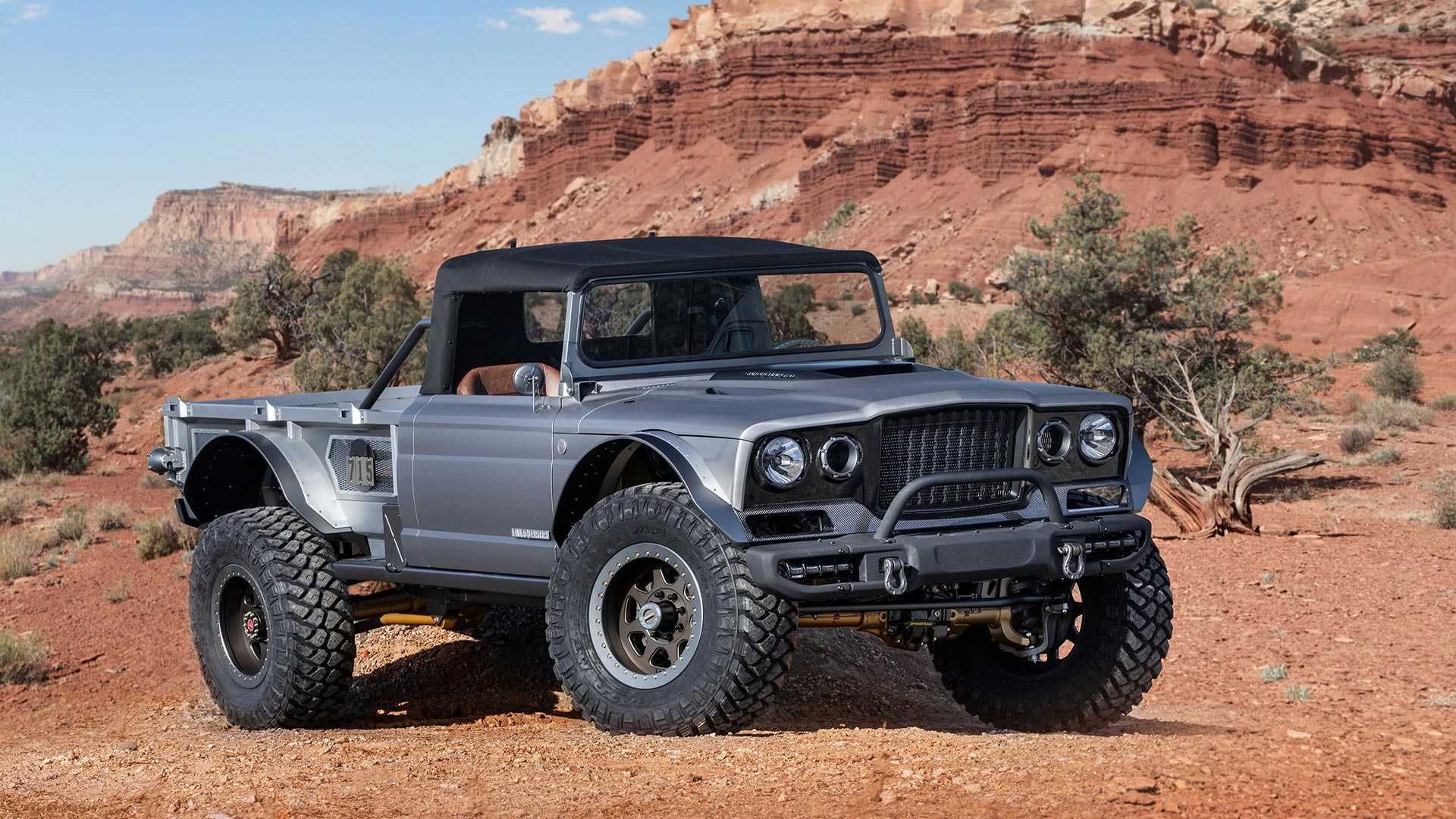 Jeep M-715 Five Quarter Concept；致敬60年代末M715军用卡车-新浪汽车