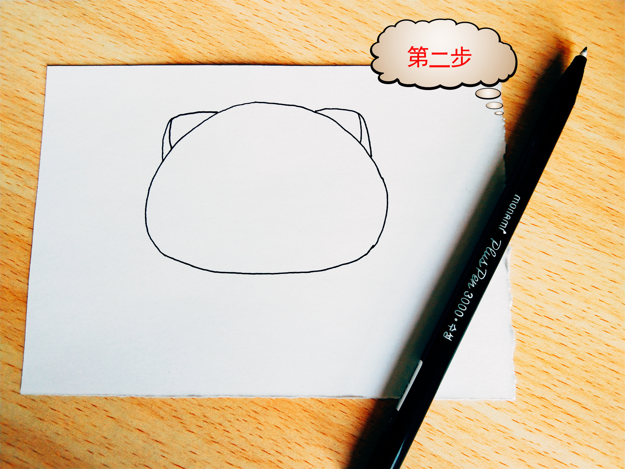 动物简笔画：六步画一只可爱的小萌猫|猫|简笔画|宠物_新浪新闻