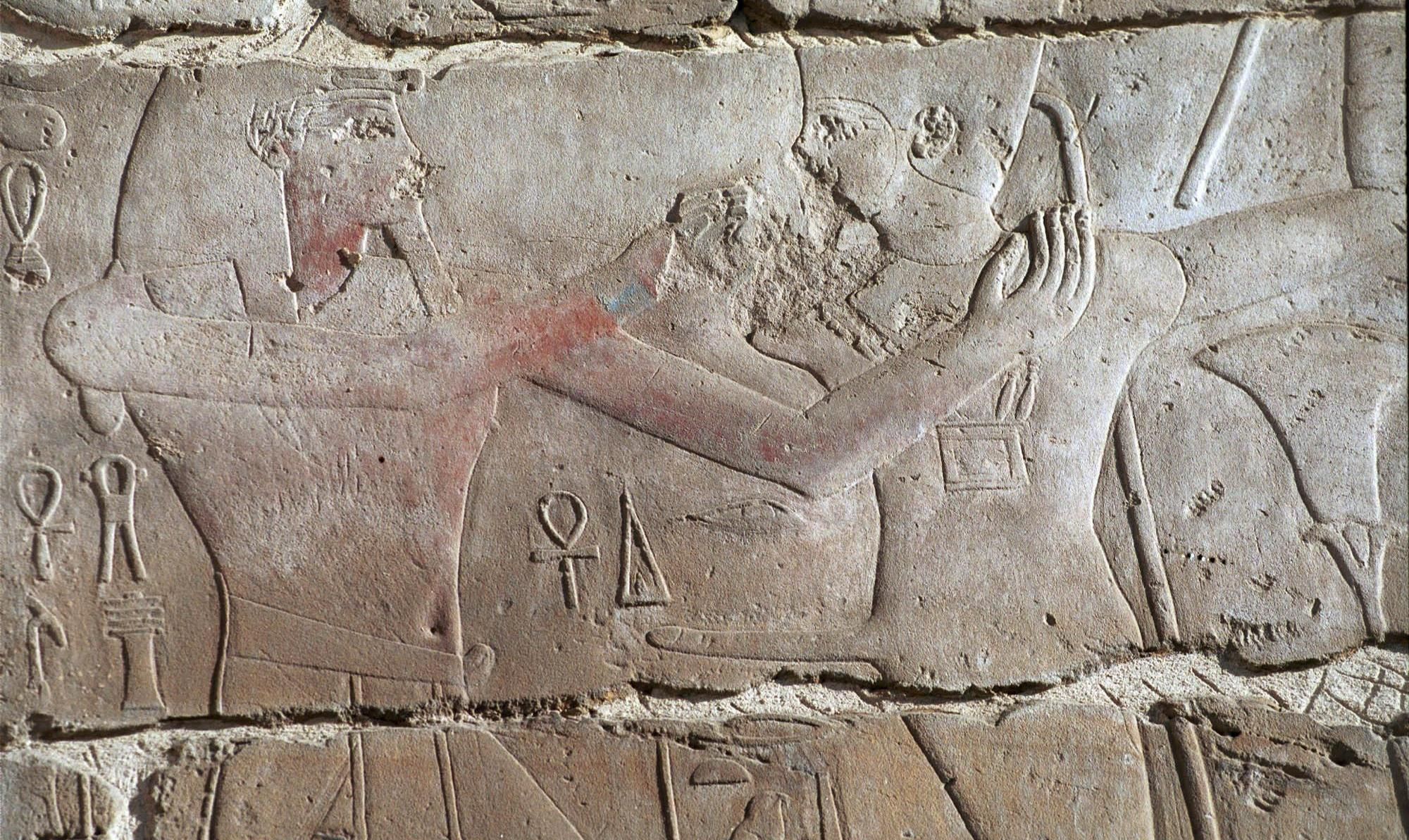 艺术图集：埃及卢克索神庙的古代壁画等|卢克索神庙|壁画|埃及_新浪新闻