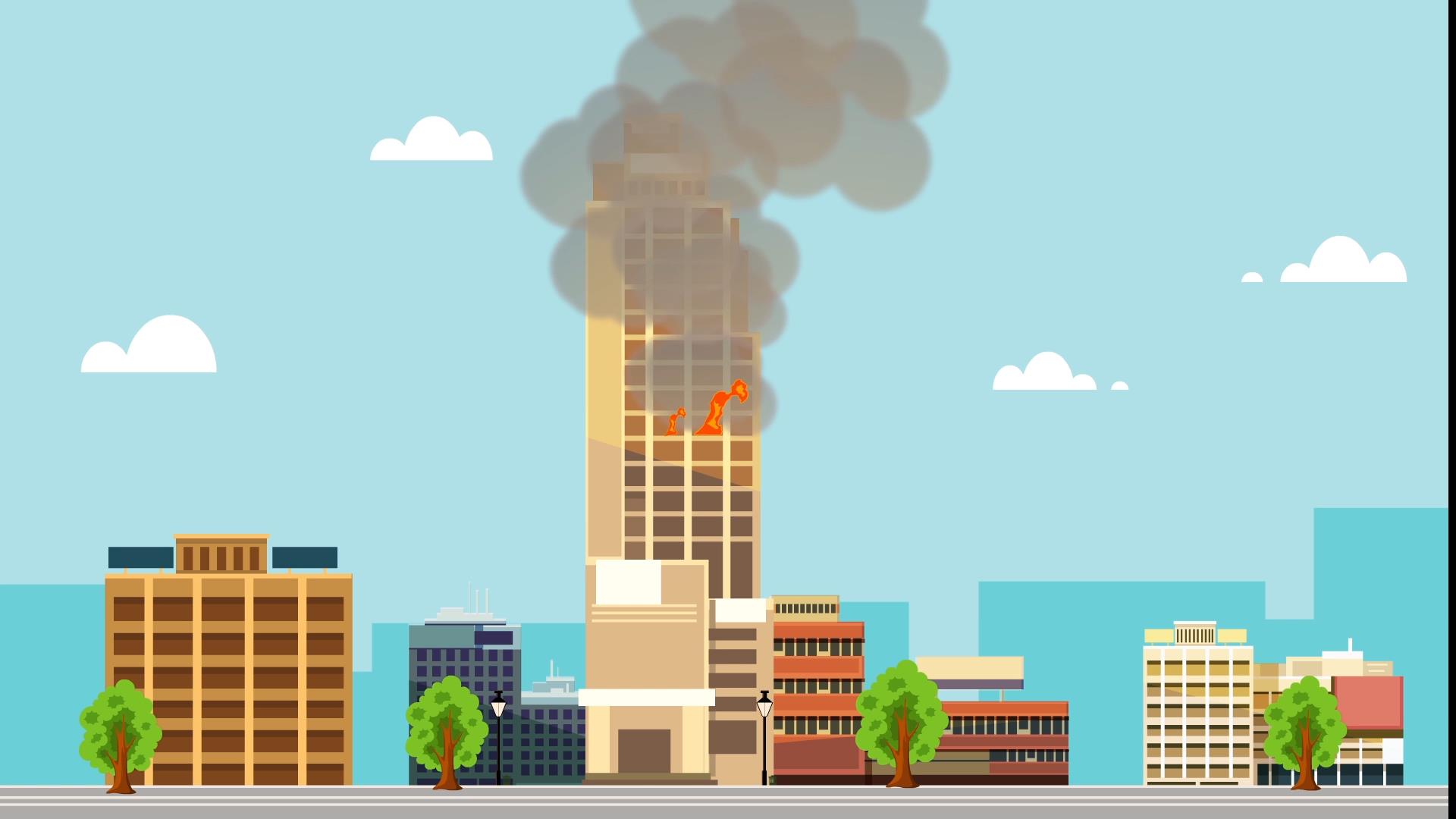 重庆居民楼起火 制作消防安全动画演示|防火|动画|火灾_新浪新闻