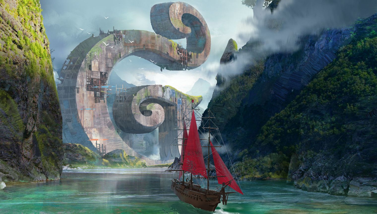 国人插画师写实风格的插画欣赏！魔幻与科幻风格作者都能驾驭自如