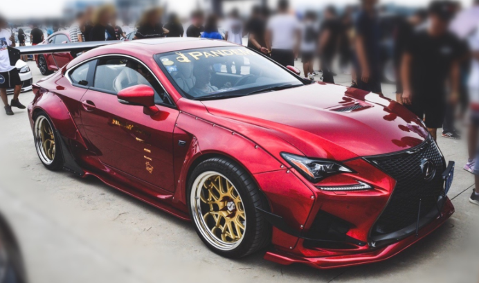 朱红鎏金火箭兔 雷克萨斯RC F改装美图赏析！-新浪汽车