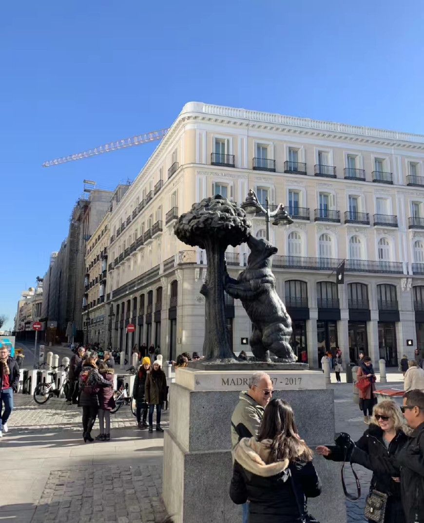 西班牙马德里冬季街景