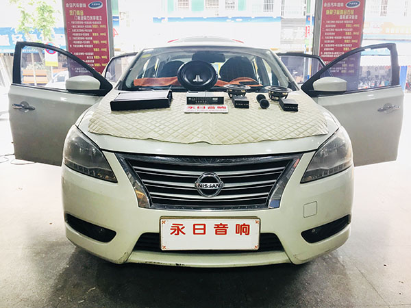 日产轩逸升级丹拿272二分频+劲浪AP4340四声道功放—顺德永日-新浪汽车