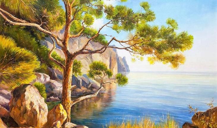 插画：艺术家ROMM ALEXANDER水彩风景画作品