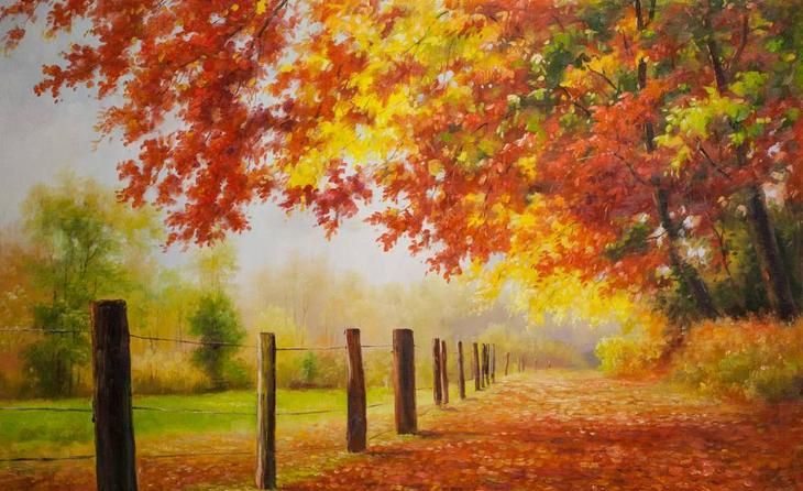 插画：艺术家ROMM ALEXANDER水彩风景画作品