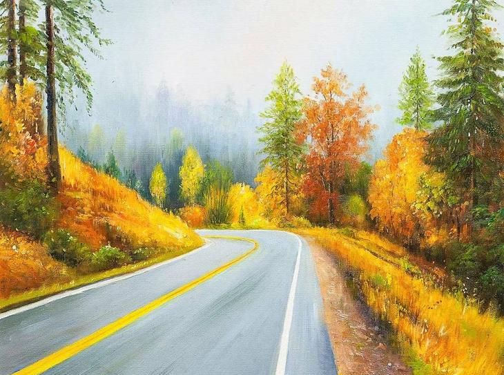 插画：艺术家ROMM ALEXANDER水彩风景画作品|风景画|水彩|插画_新浪新闻