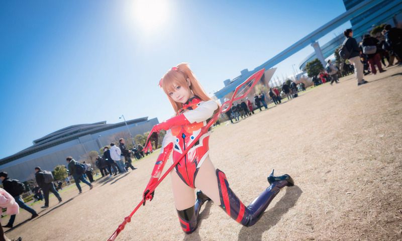 C95漫展作品赏析：小姐姐使出霸气长枪，完美演绎新世纪福音战士