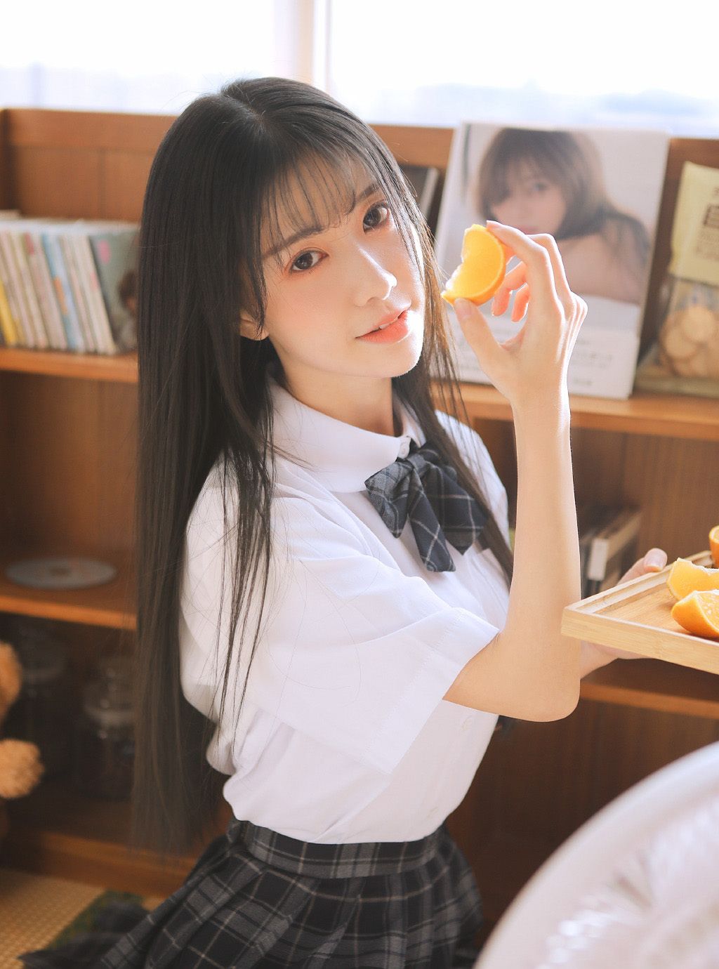 日系美女学生妹校园JK制服写真