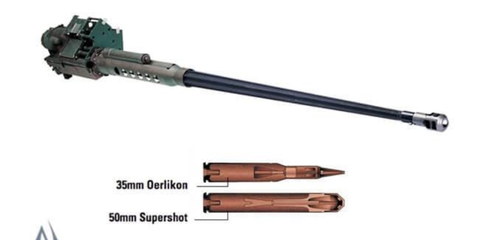 利用马克沁原理，能够制造出的最大口径机关炮，口径是多少？