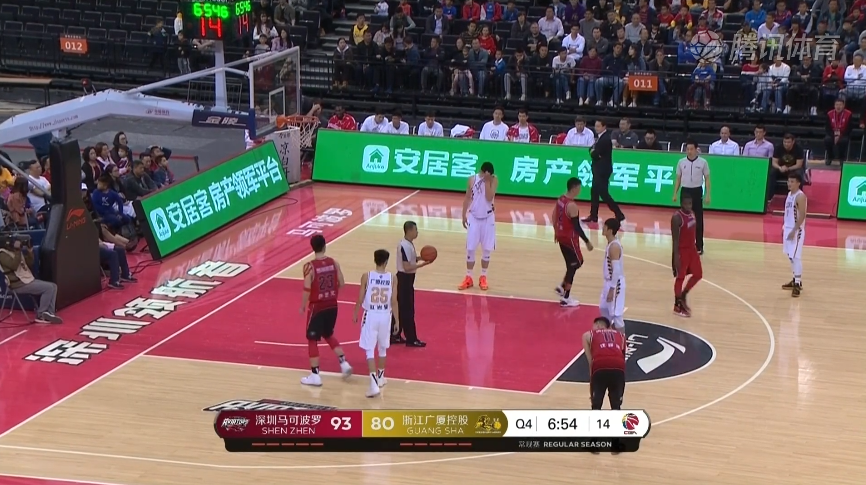 CBA常规赛第12轮，深圳马可波罗主场113-97战胜浙江广夏控股
