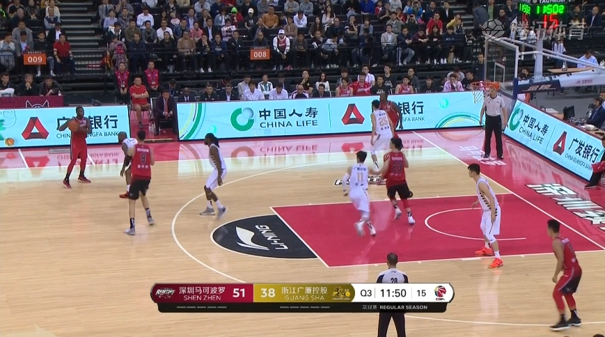 CBA常规赛第12轮，深圳马可波罗主场113-97战胜浙江广夏控股
