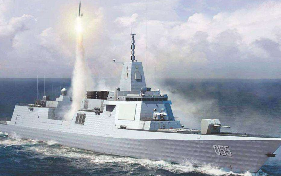 055驱逐舰有1.3万吨排水量，却只有112个弹坑？专家称已经很多了