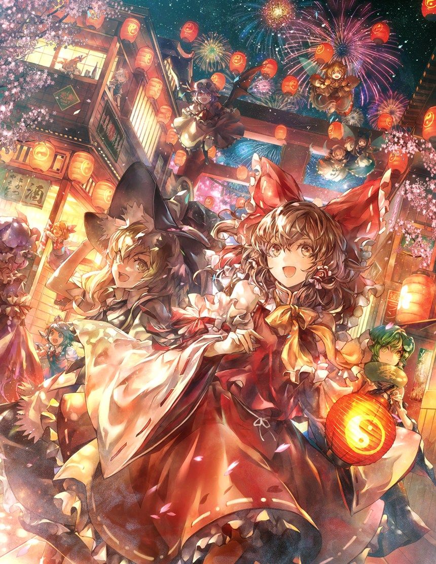 日本画师笔下的东方Project群像：此生无悔入东方，来世愿生幻想