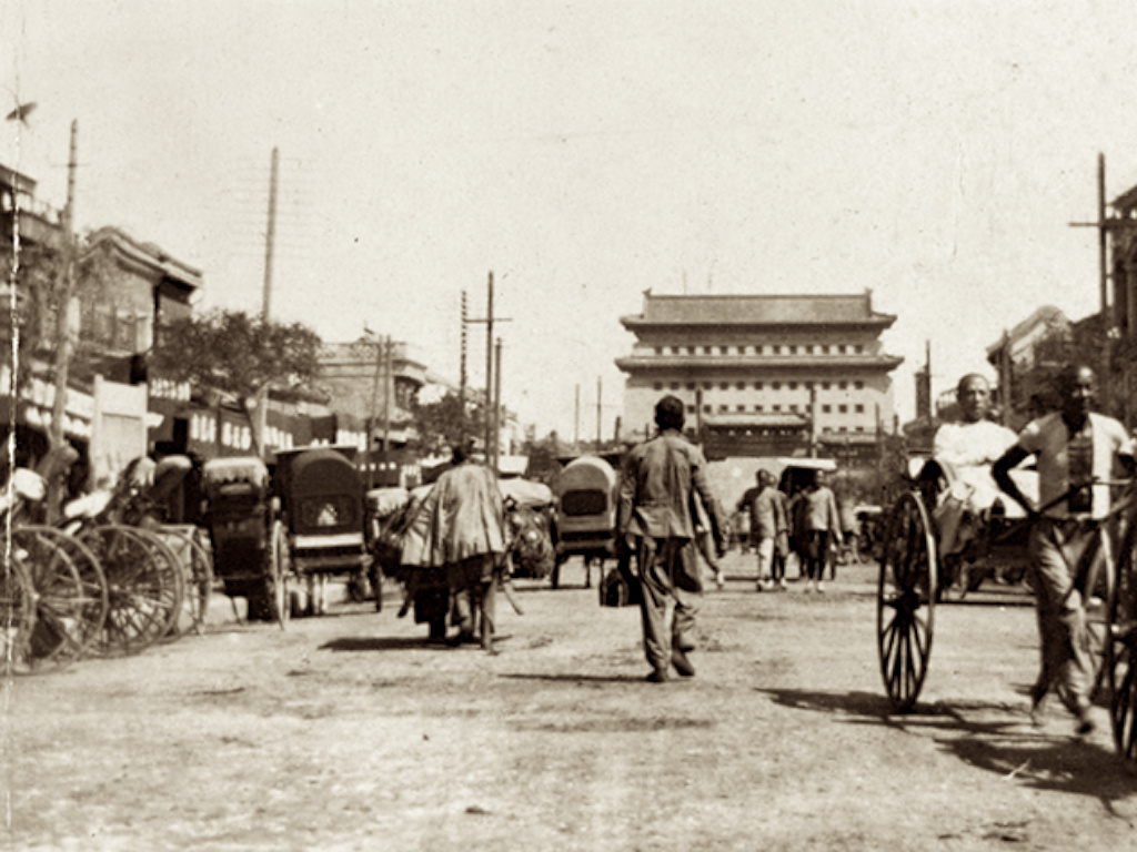 老照片 | 北京前门地区，1910年-1915年。威廉·博伊德·库珀|博伊德|摄影|老照片|前门|威廉_新浪新闻