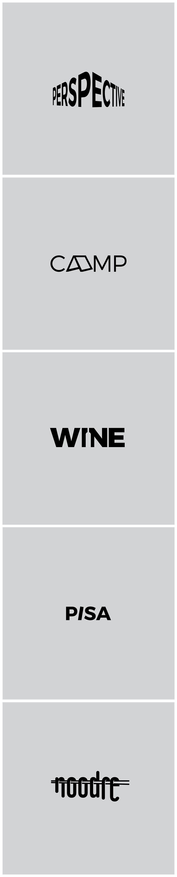 创意英文单词字体设计