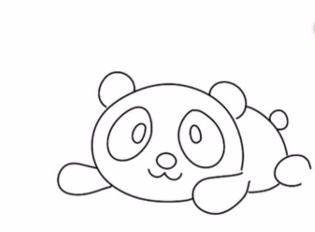 4岁宝宝简直是天才，画超萌超简单的熊猫简笔画|熊猫|椭圆|早教_新浪新闻