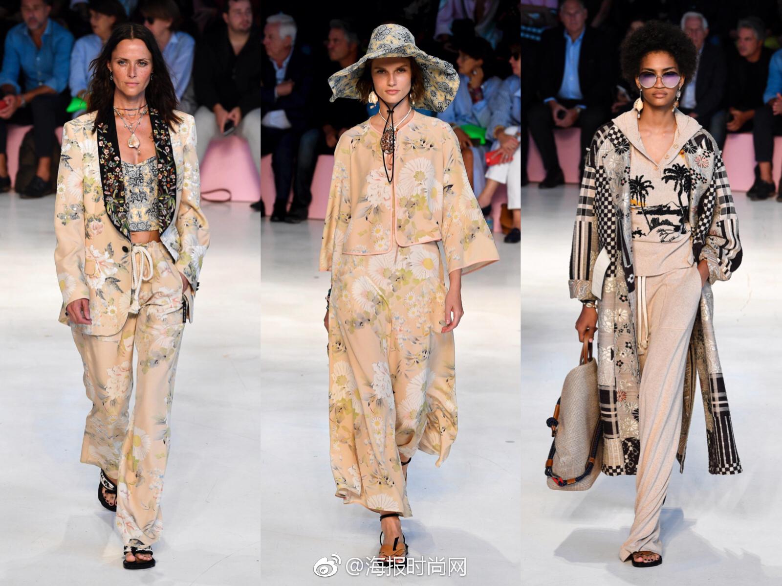 Etro 2019 春夏大秀，各色印花与民族元素相融相合|印花|民族|米兰时装周_新浪新闻