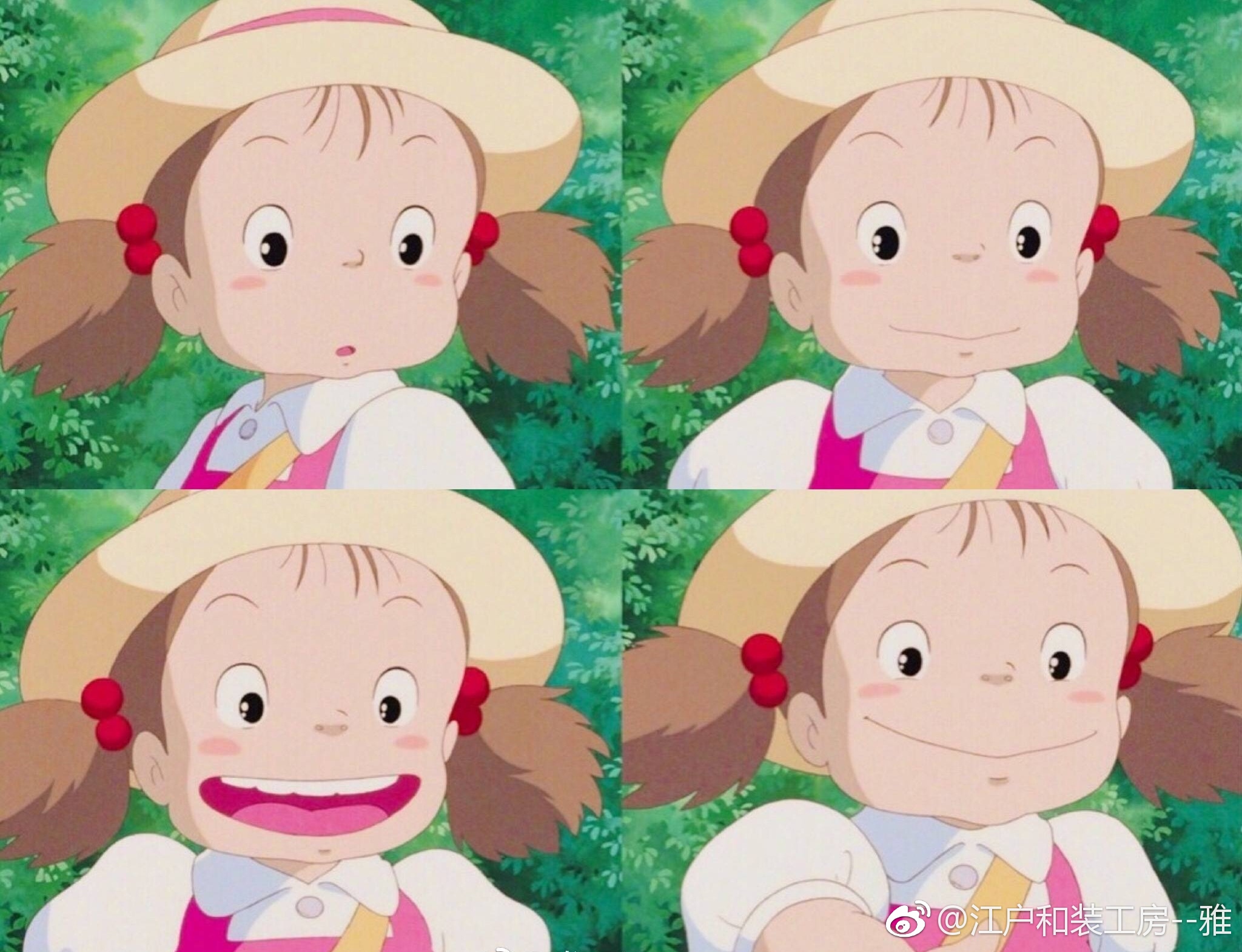 宫崎骏动画电影《龙猫》里的元气女孩小梅|龙猫|女孩|笑容_新浪新闻