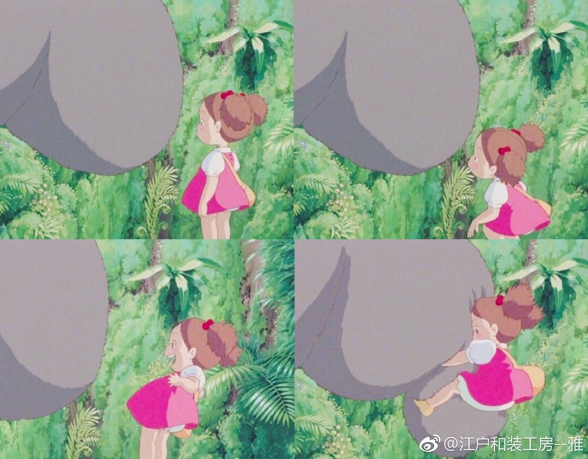 宫崎骏动画电影《龙猫》里的元气女孩小梅|龙猫|女孩|笑容_新浪新闻