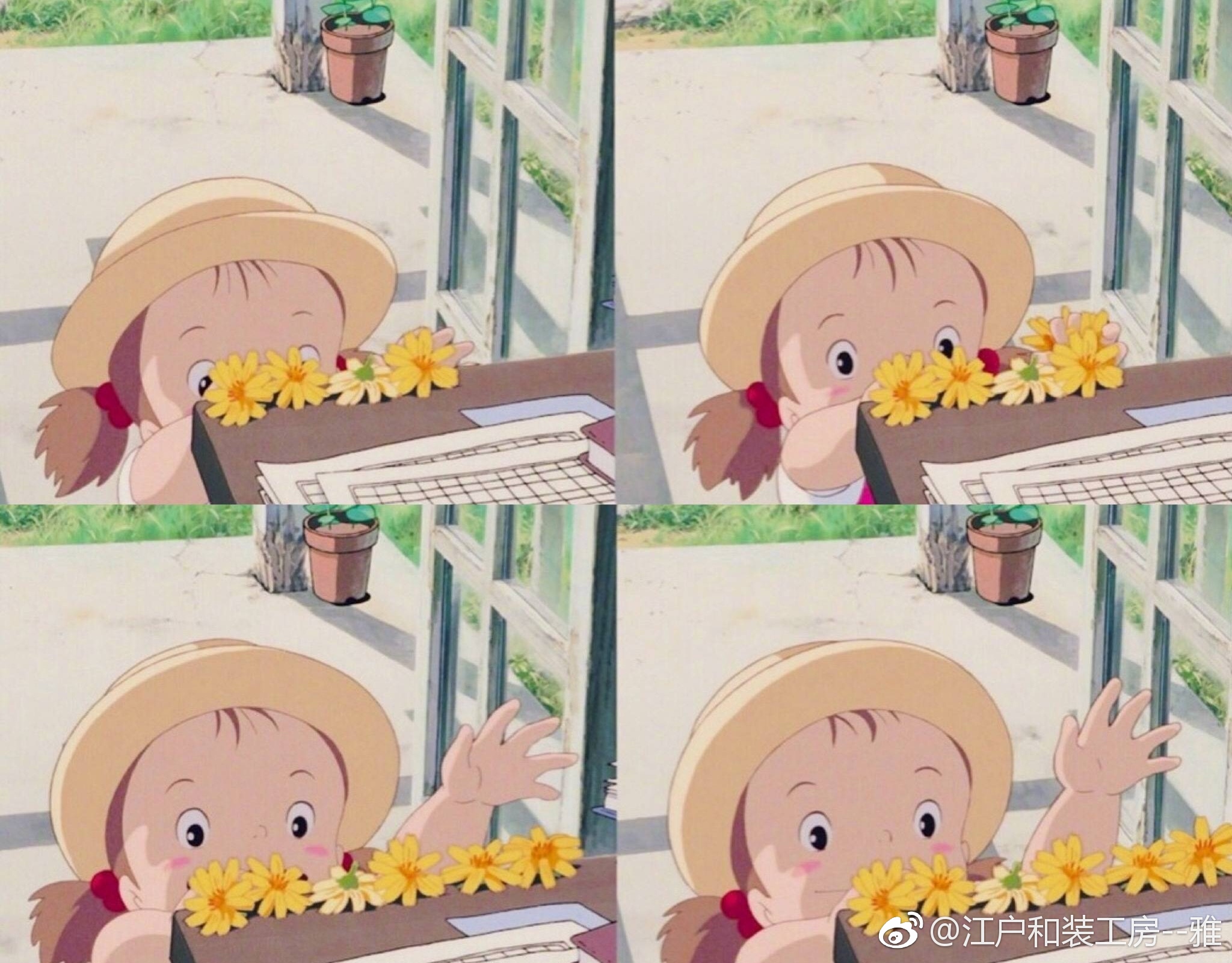 宫崎骏动画电影《龙猫》里的元气女孩小梅|龙猫|女孩|笑容_新浪新闻