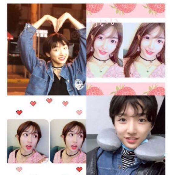 我叫abbily精修图片和整容后视频截图，王嘉飞发文力挺abbily！