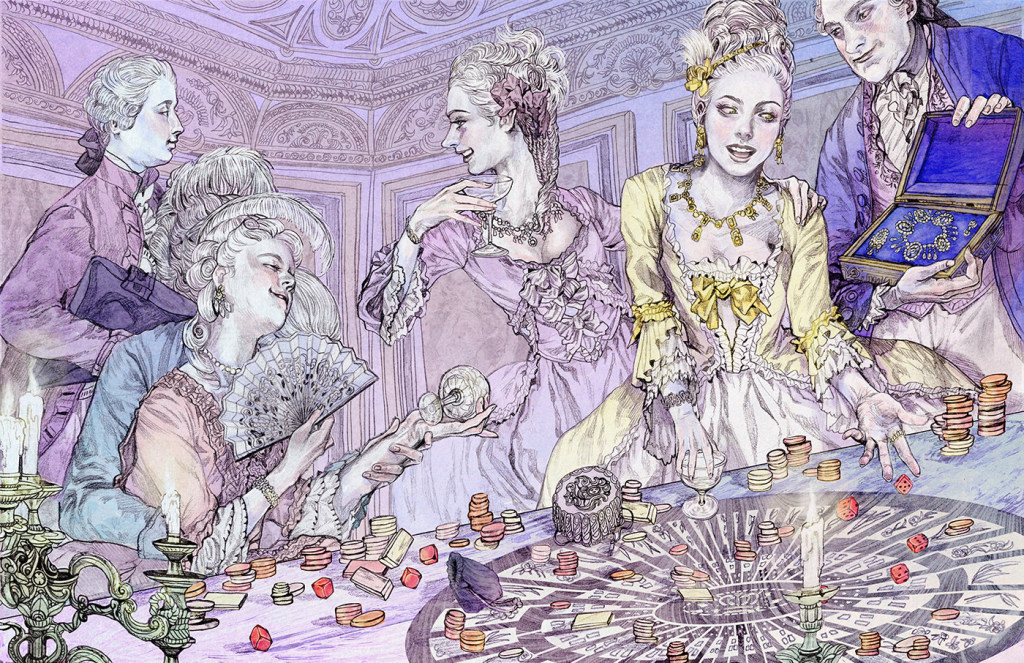 玛丽皇后主题插画 | by Jen Yoon