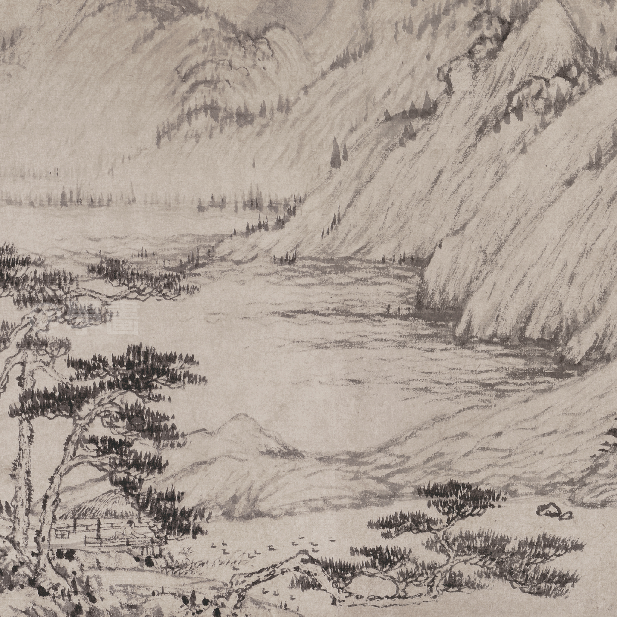 中国十大传世名画之《富春山居图》合璧版，黄公望作，高清大图|富春山居图|名画|黄公望_新浪新闻