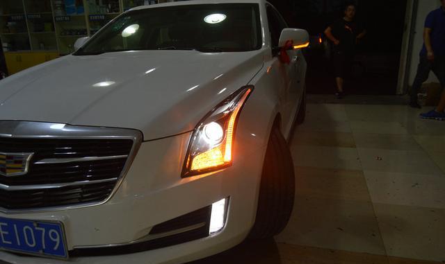 凯迪拉克ATSL深度换装led日行灯，隐藏式行车记录仪-新浪汽车