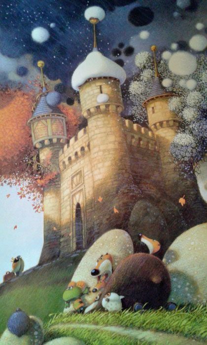 法国插画艺术家 Pillot Frederic 一组童话插画艺术，功力太棒了