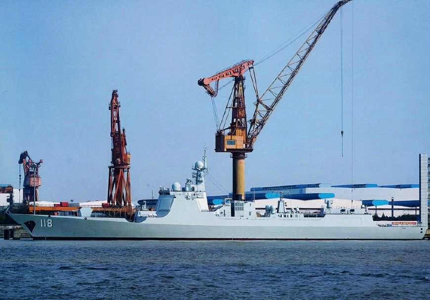 弦号155解放军第8艘052D驱逐舰南京