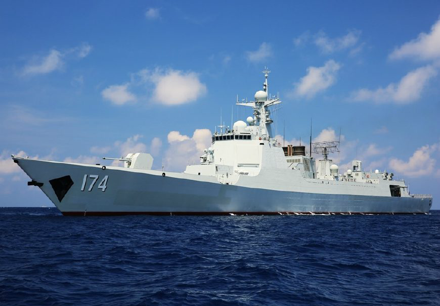 弦号155解放军第8艘052D驱逐舰南京