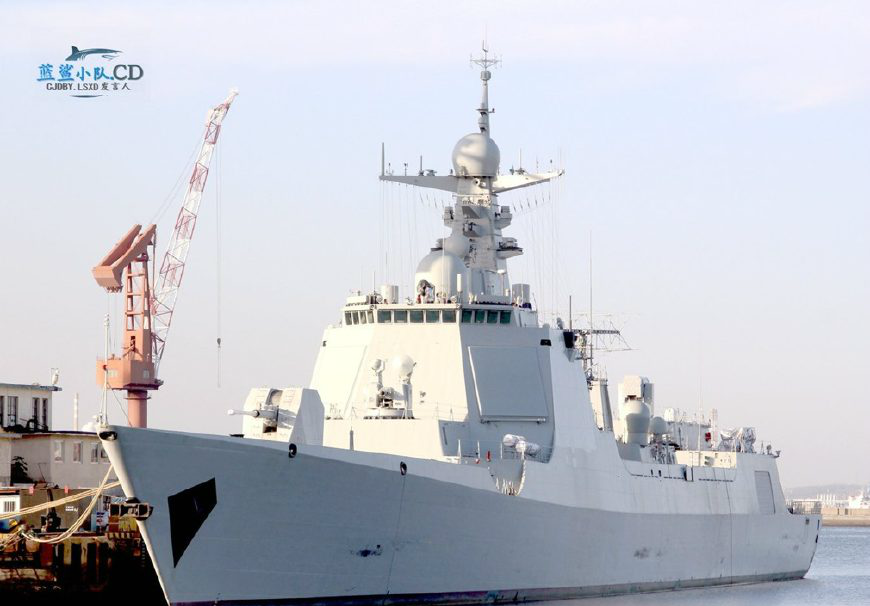 弦号155解放军第8艘052D驱逐舰南京