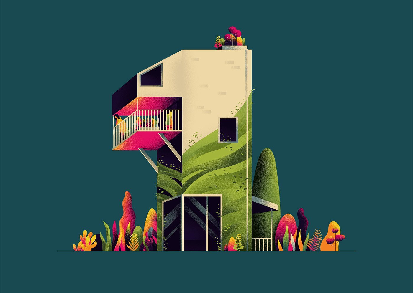 12346789“数字架构”是Muhammed Sajid对36day字体的独特贡献|字体|插图|贡献_新浪新闻