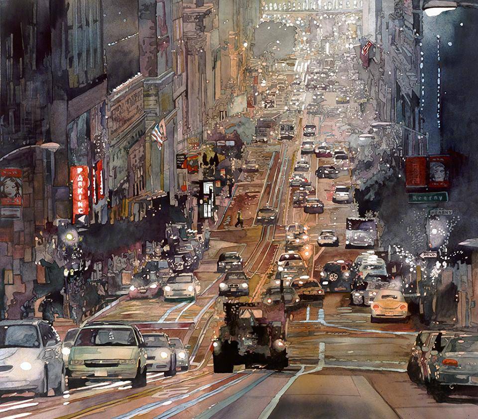 美国水彩画家 John Salminen 作品欣赏