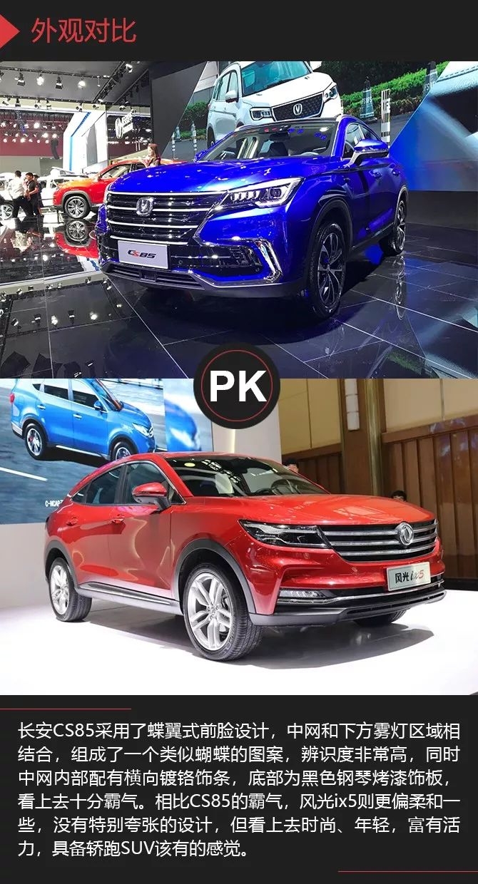 自主SUV掀起跨界风 长安CS85和风光ix5谁能拔得头筹？-新浪汽车