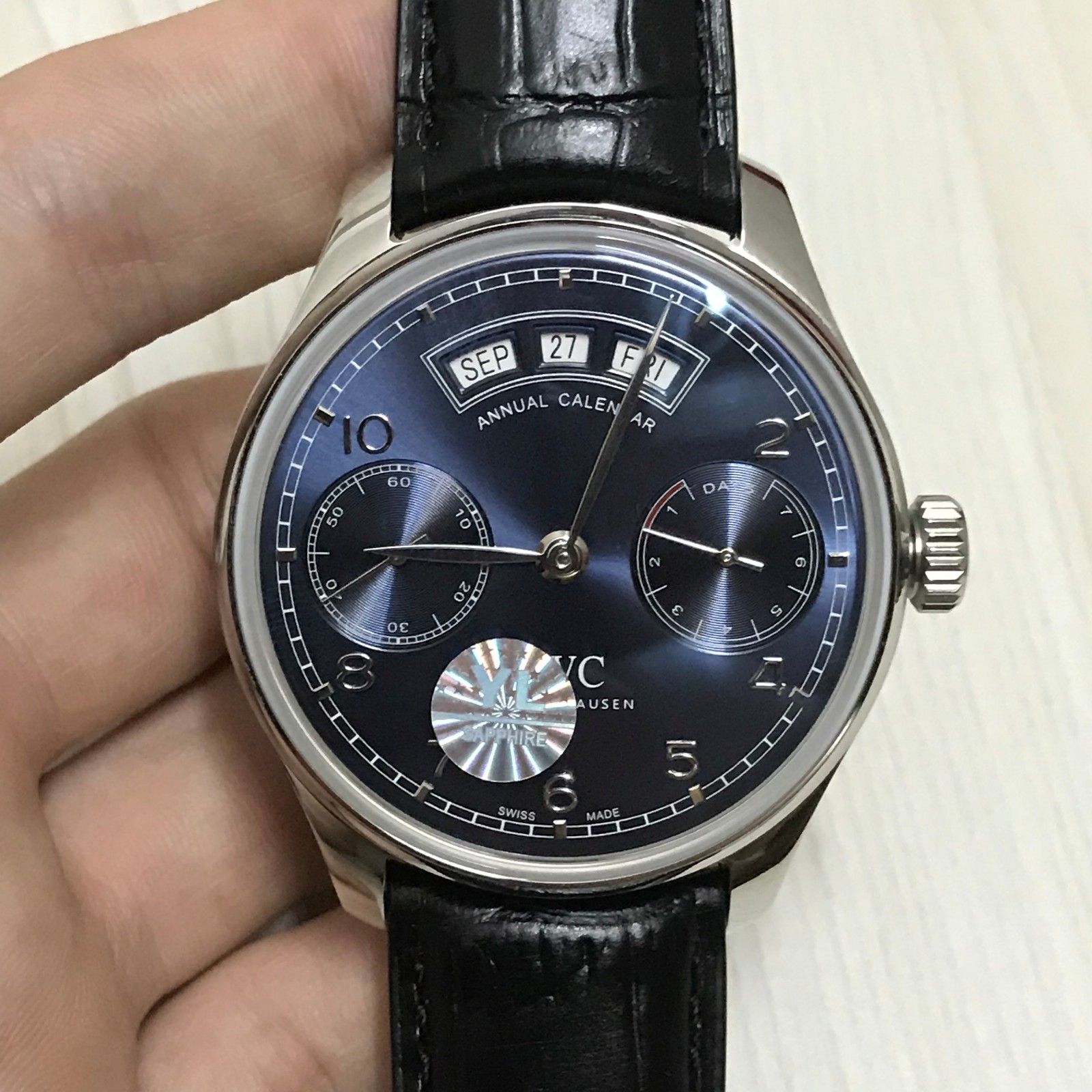 YL万国IWC年历腕表系列 IW503502欣赏|腕表|万国|刻度_新浪新闻