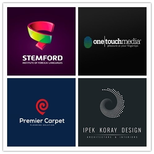 logo的形状，一组螺旋状的logo设计|螺旋状|形状|logo设计_新浪新闻