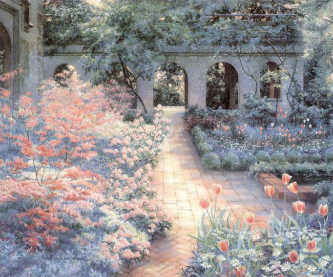 梦中花园，美国艺术家Barbara Hails|梦中花园|艺术家_新浪新闻