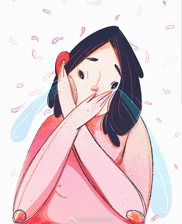 国外插画师 sibel acikalin akgun 笔下的女孩插画设计作品