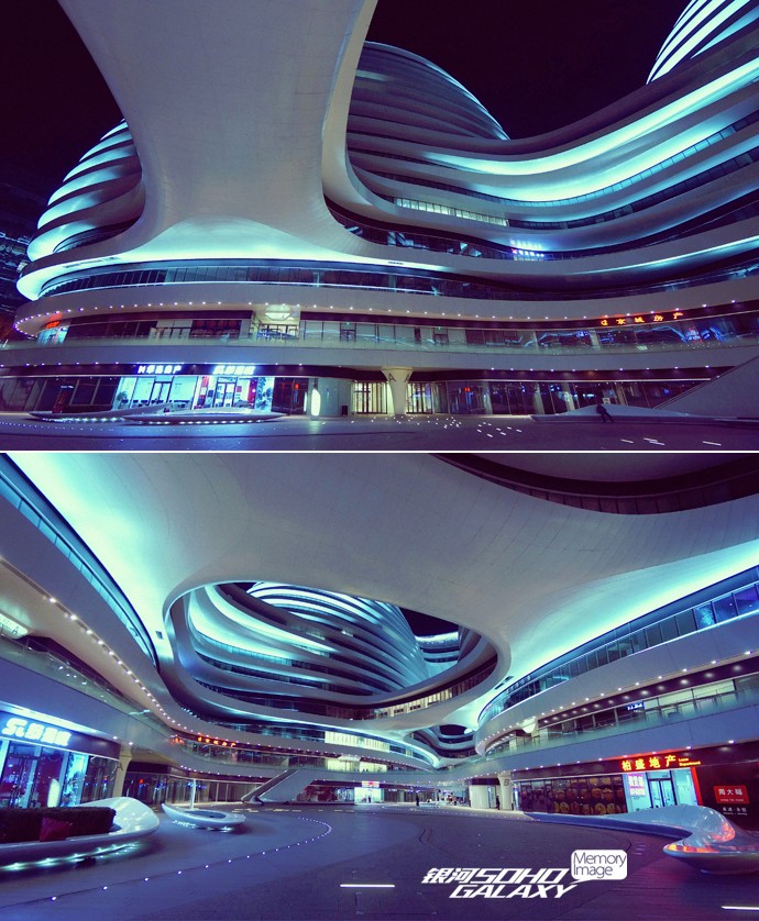 银河soho建筑奇观|银河|建筑|移轴_新浪新闻
