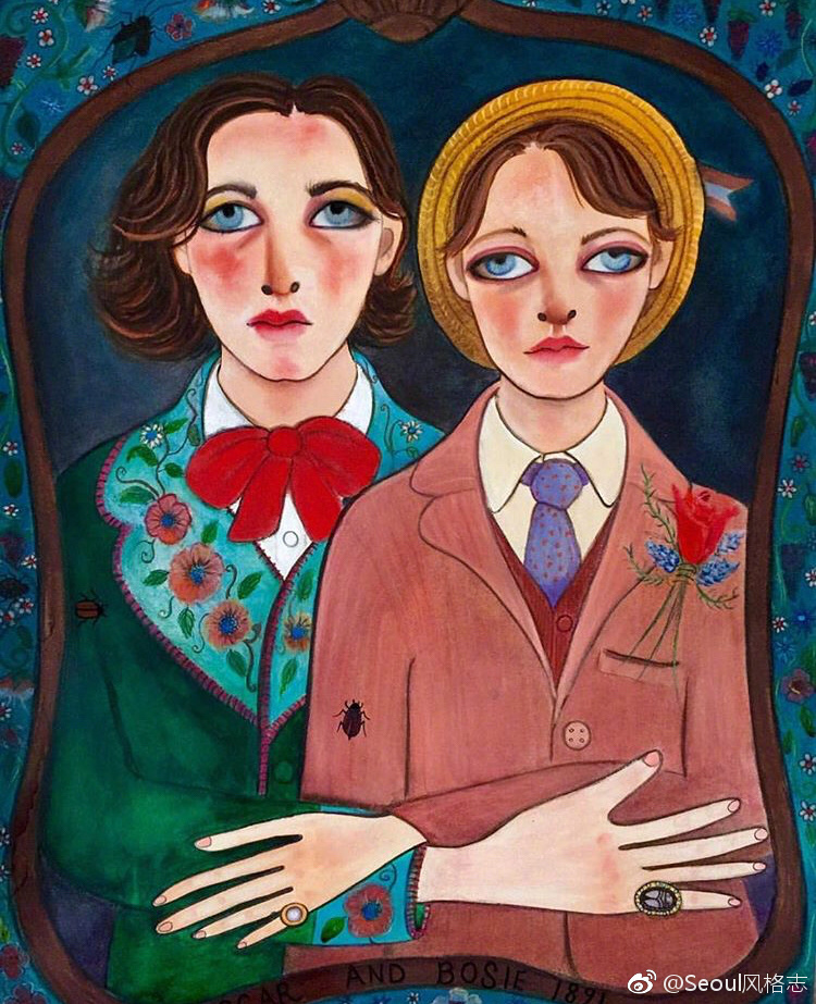 Gucci插画师Helen Downie的近日佳作。她的画作色彩绚烂|插画师|佳作|画作_新浪新闻