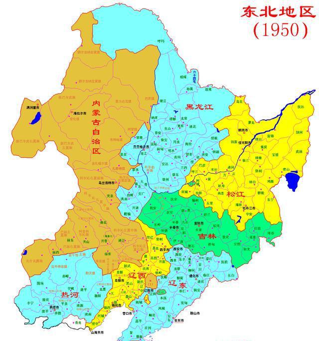 近代东北行政变化图|伪满洲国|变化图|行政_新浪新闻