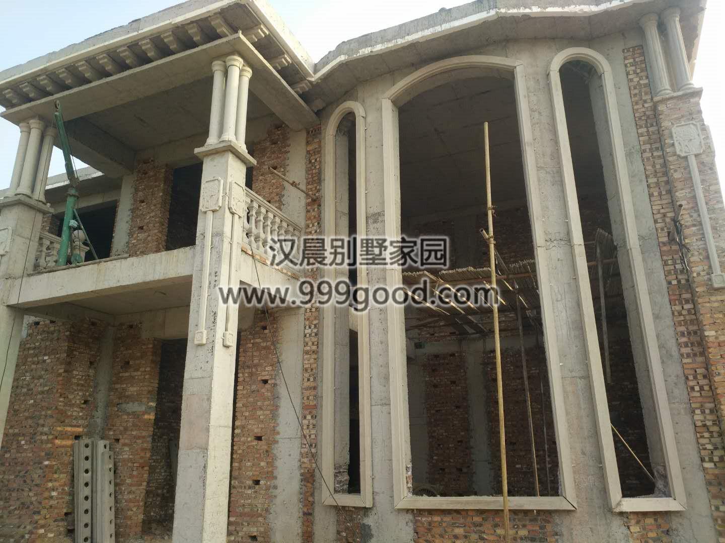 落地窗+旋转楼梯+堂屋，14.4X13.2米二层别墅，完成度达99.9%