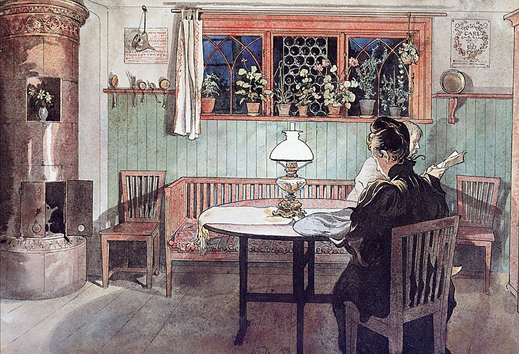 19世纪瑞典画家 Carl Larsson 笔下的田园生活