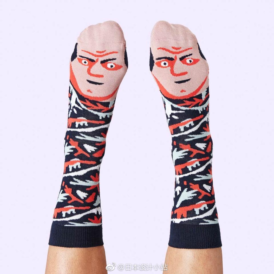 袜子品牌Chatty Feet新推出的“艺术家”系列