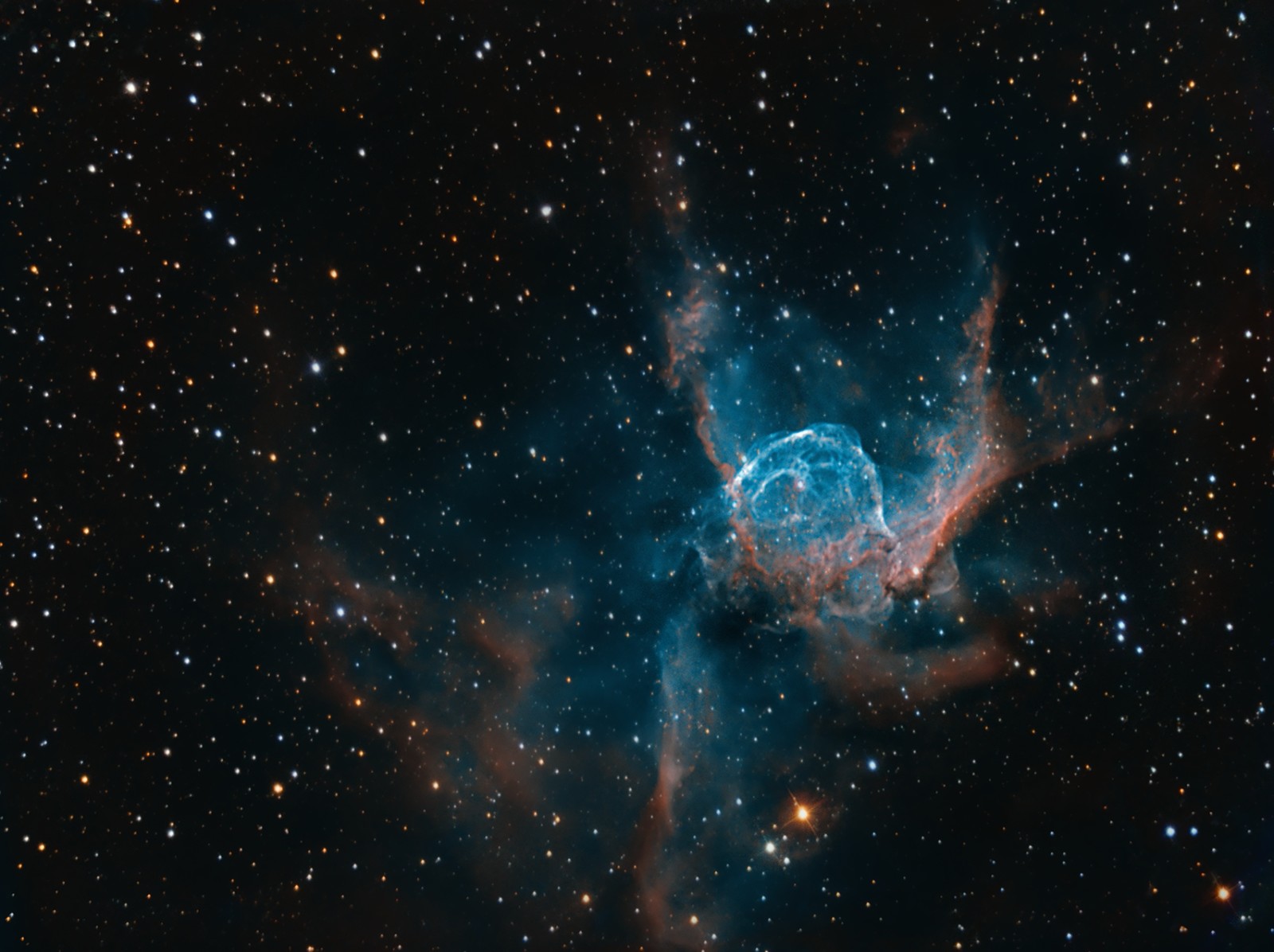 宇宙尘埃似雷神头盔NGC2359托尔头盔星云-ZWOASI天文摄影
