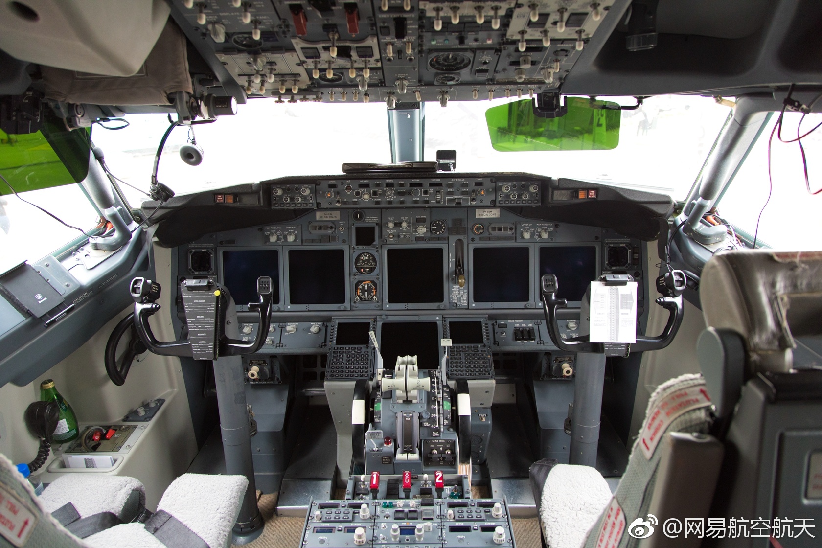 公务机携一架BBJ飞机参加ABACE。这架飞机具有私人用途的VIP内饰|公务机|私人|淋浴房_新浪新闻