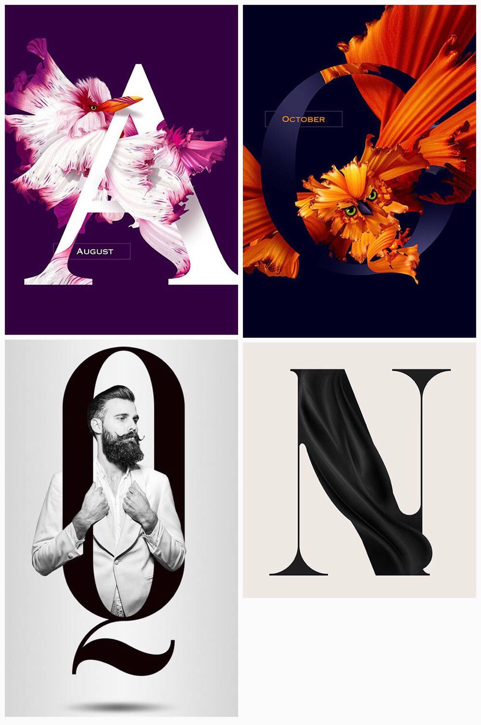 Cool Design | 英文字母海报设计|海报|英文字母|设计_新浪新闻